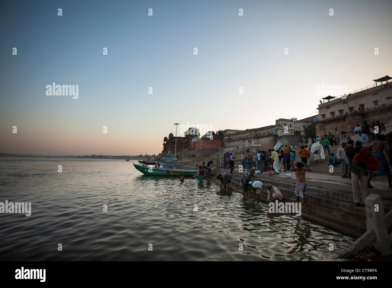 Landscape of Ghat of Varanasi, Uttar Pradesh, India Stock Photo - Alamy