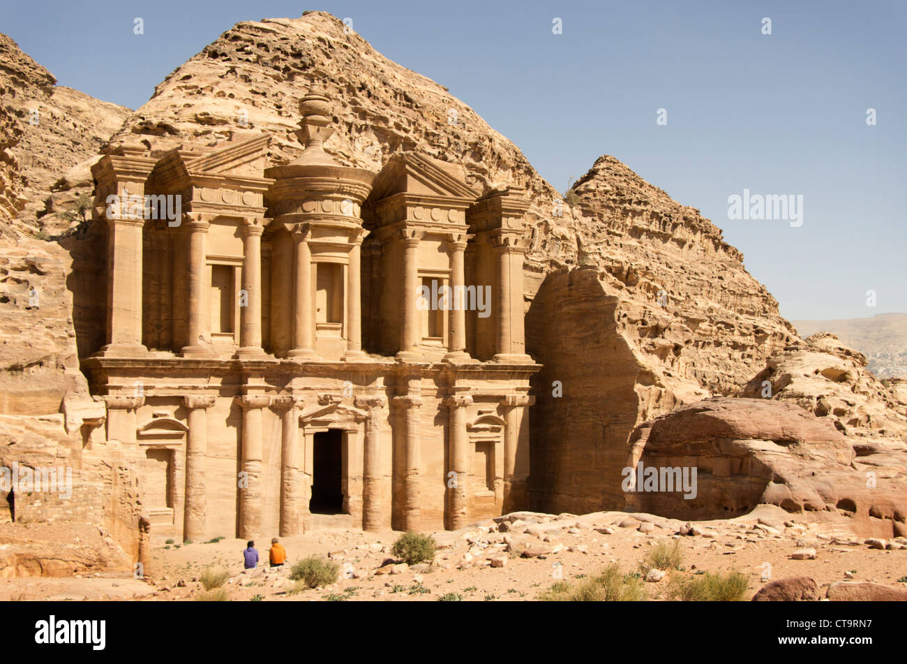 Al-Deir monastery, Petra Stock Photo - Alamy