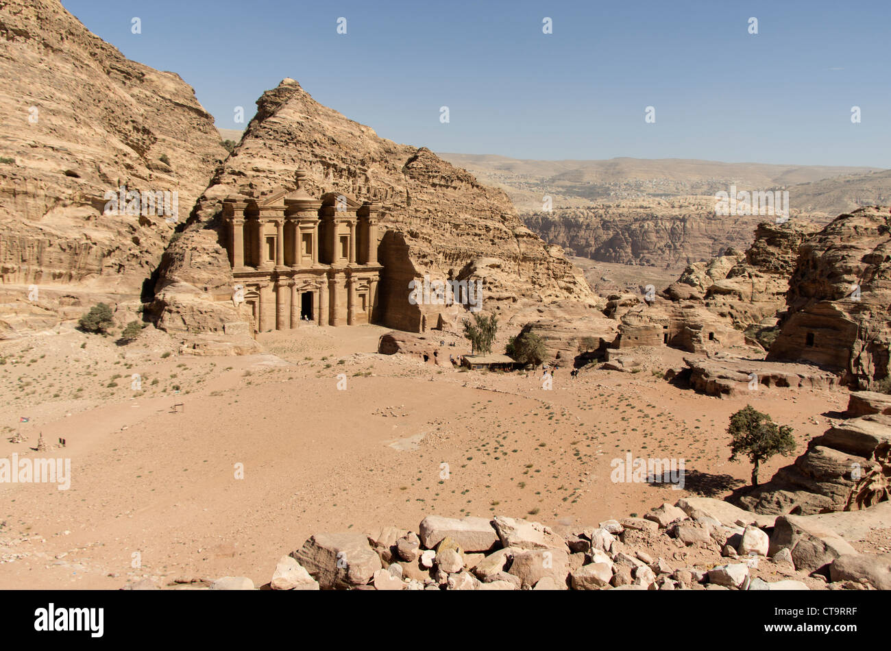 Al-Deir monastery, Petra Stock Photo - Alamy