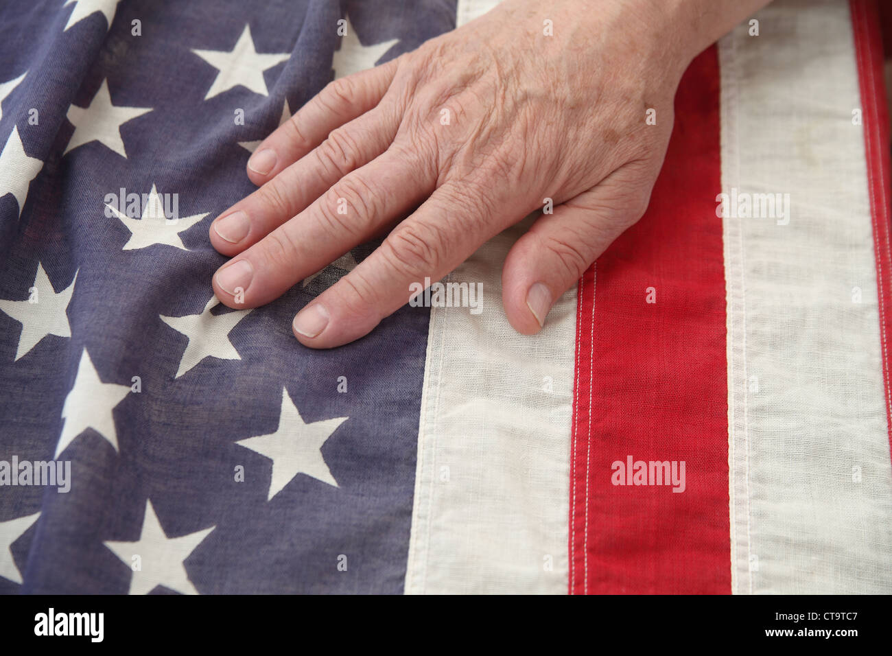 American flag hand hi-res stock photography and images - Alamy