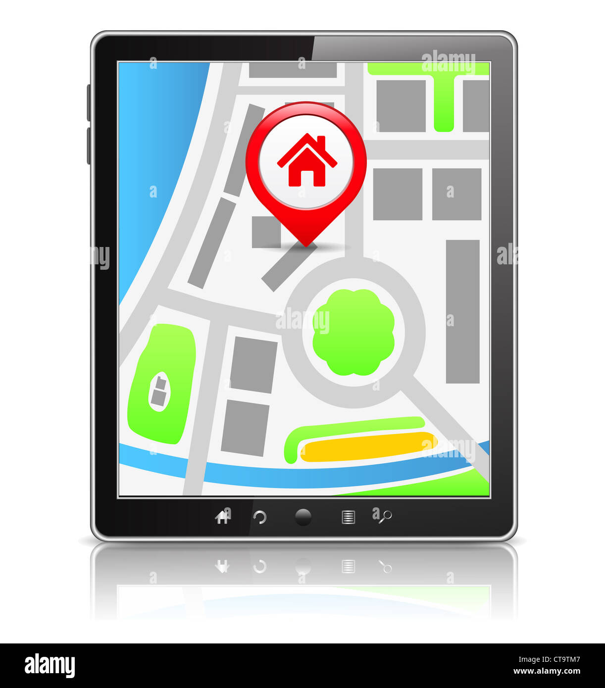 Black gps device map icon hi-res stock photography and images - Alamy