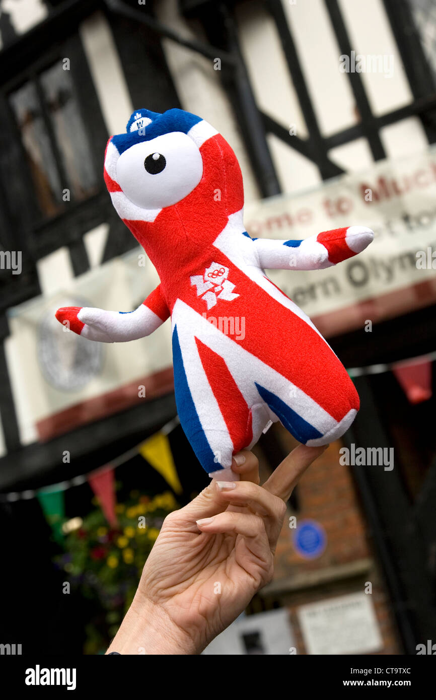 2012 Olympics mascot Wenlock photographed in front of the historic ...
