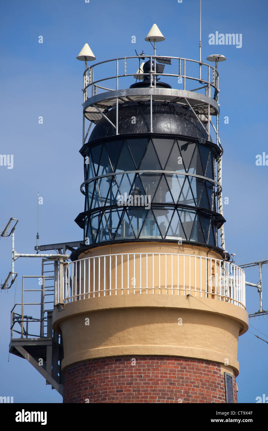 Isle of Lewis, Scotland. Close up view of the Butt of Lewis lighthouse ...