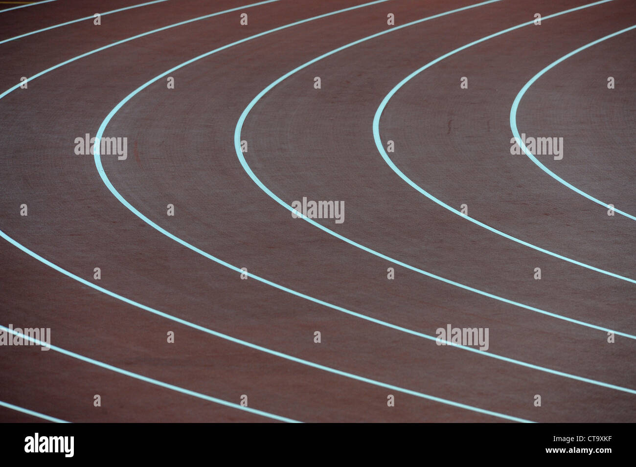 View of a Running Track in an Athletics Stadium Stock Photo - Alamy