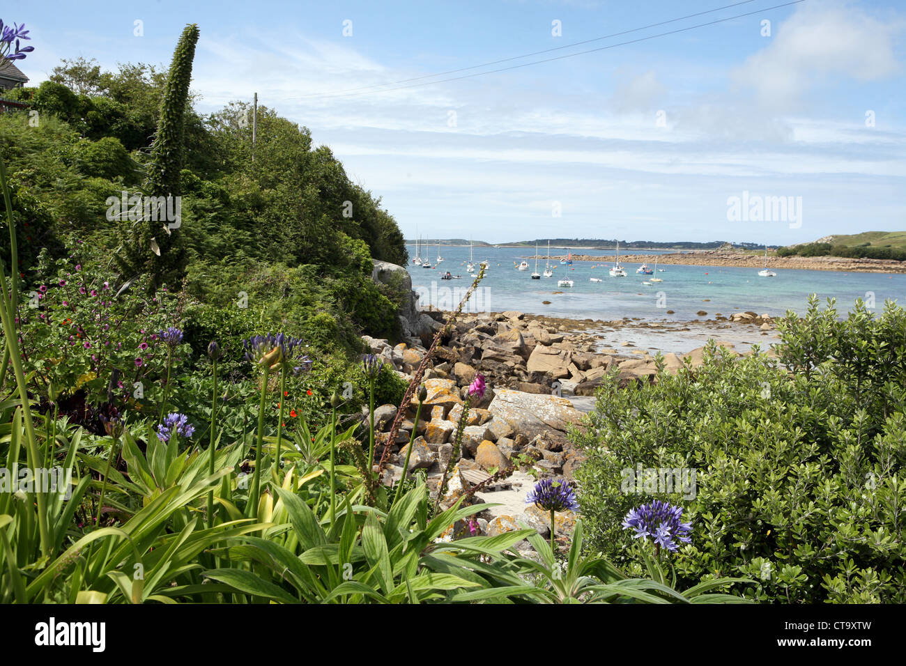 coast around the scilly isles England UK Stock Photo - Alamy