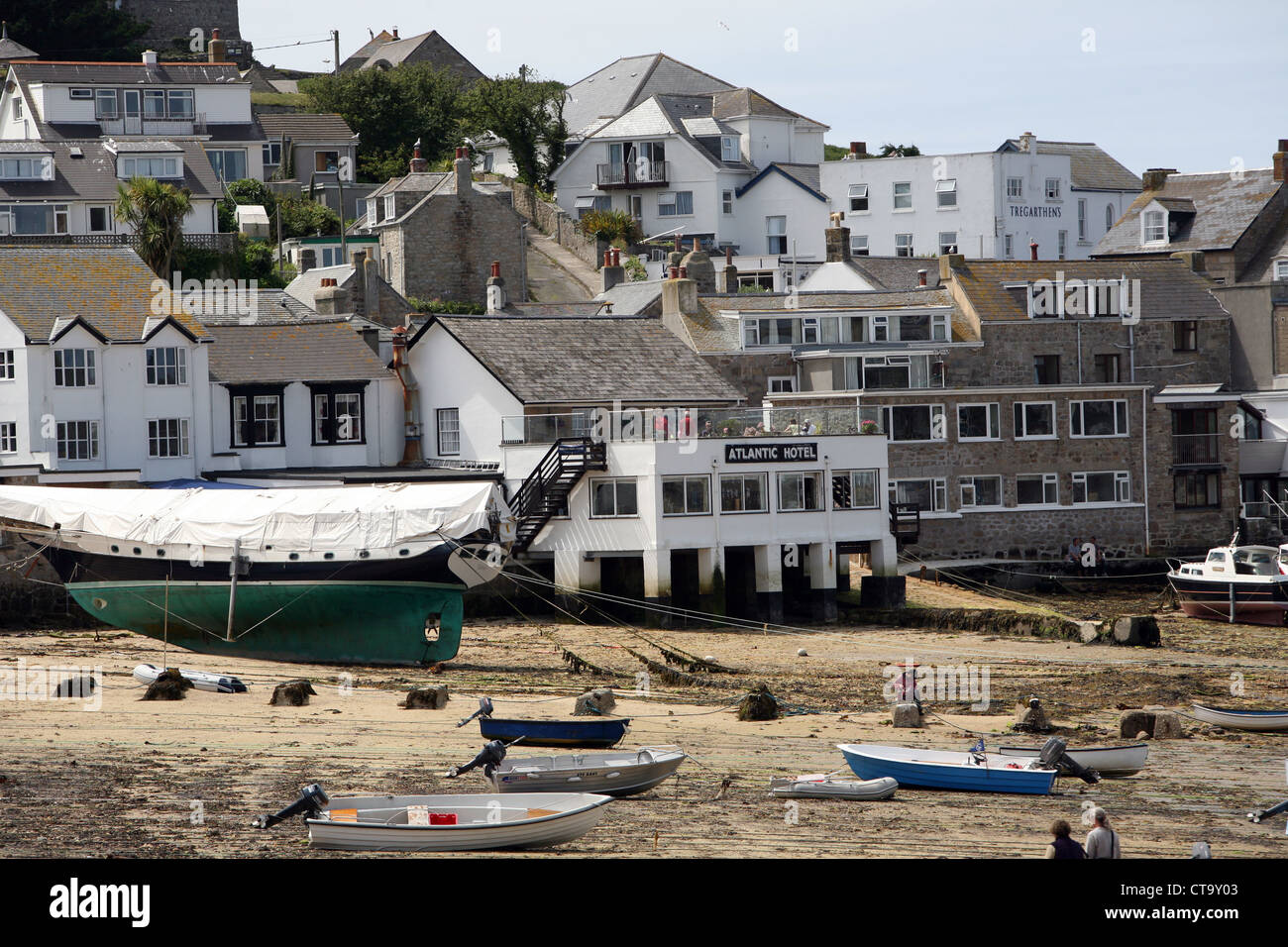 The harbour and beach, Town beach, Hugh Town, St Mary’s Scilly Isles ...