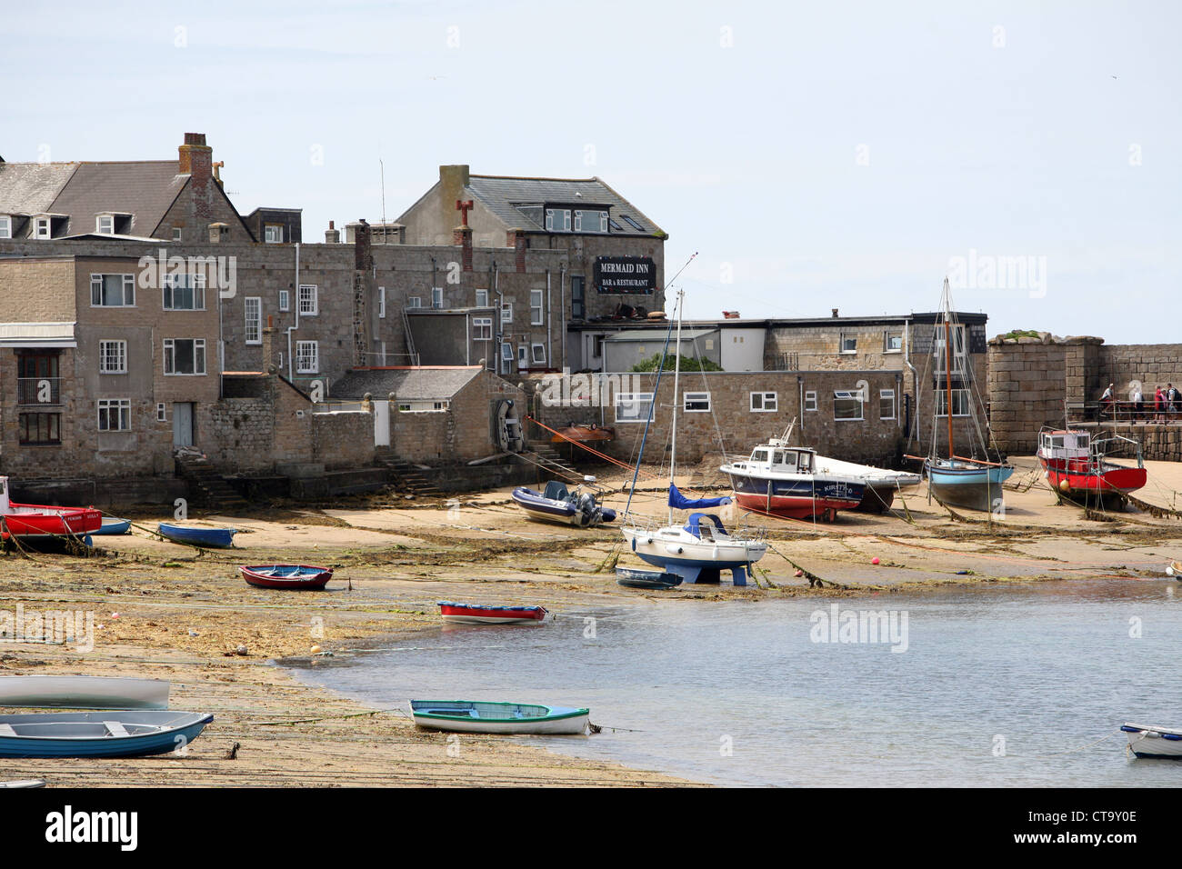 The harbour and beach, Town beach, Hugh Town, St Mary’s Scilly Isles ...