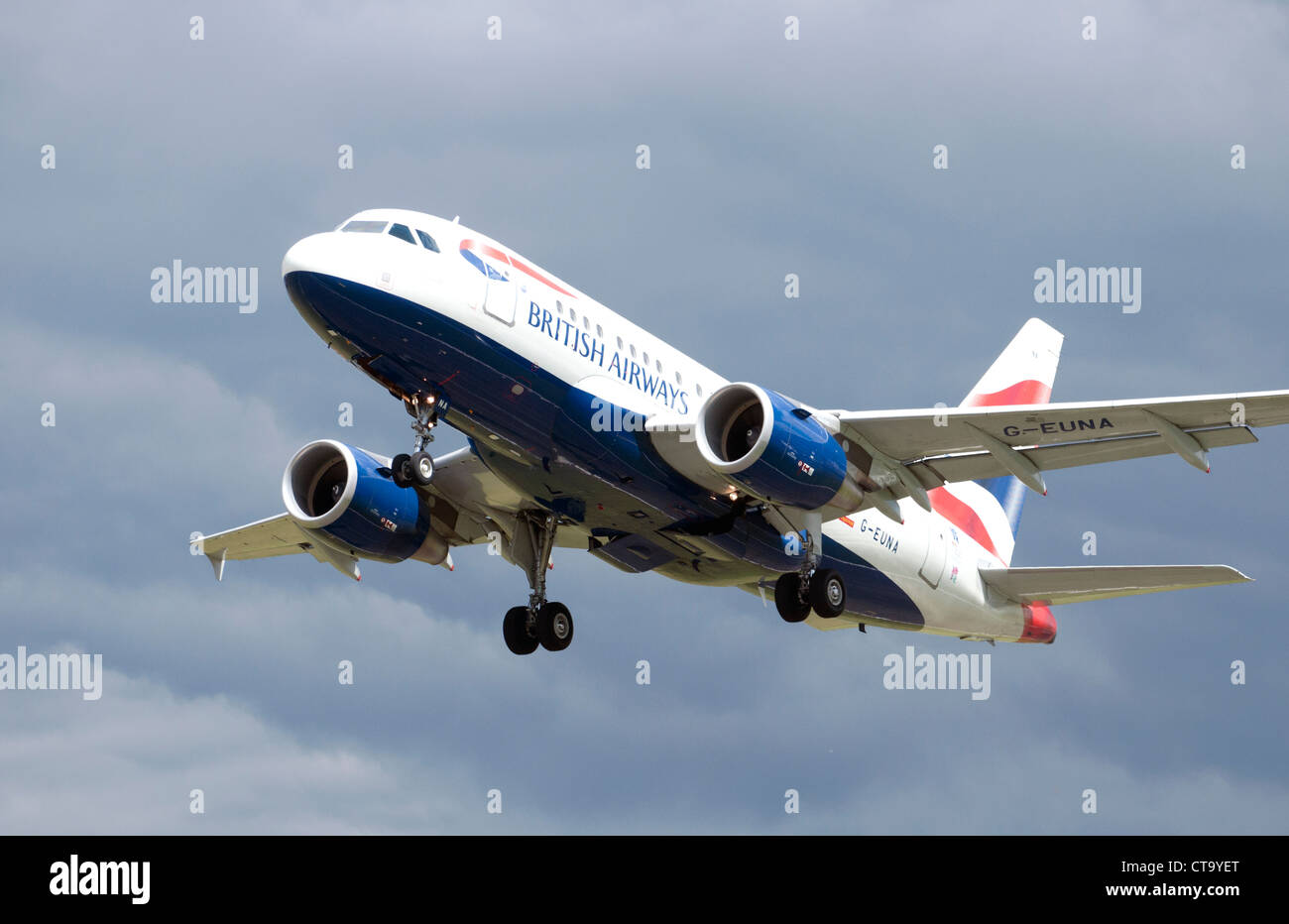 British Airways A318 taking off Stock Photo - Alamy