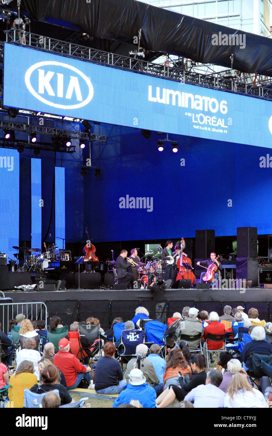 An evening concert in Downtown Toronto for the annual Luminato Festival ...