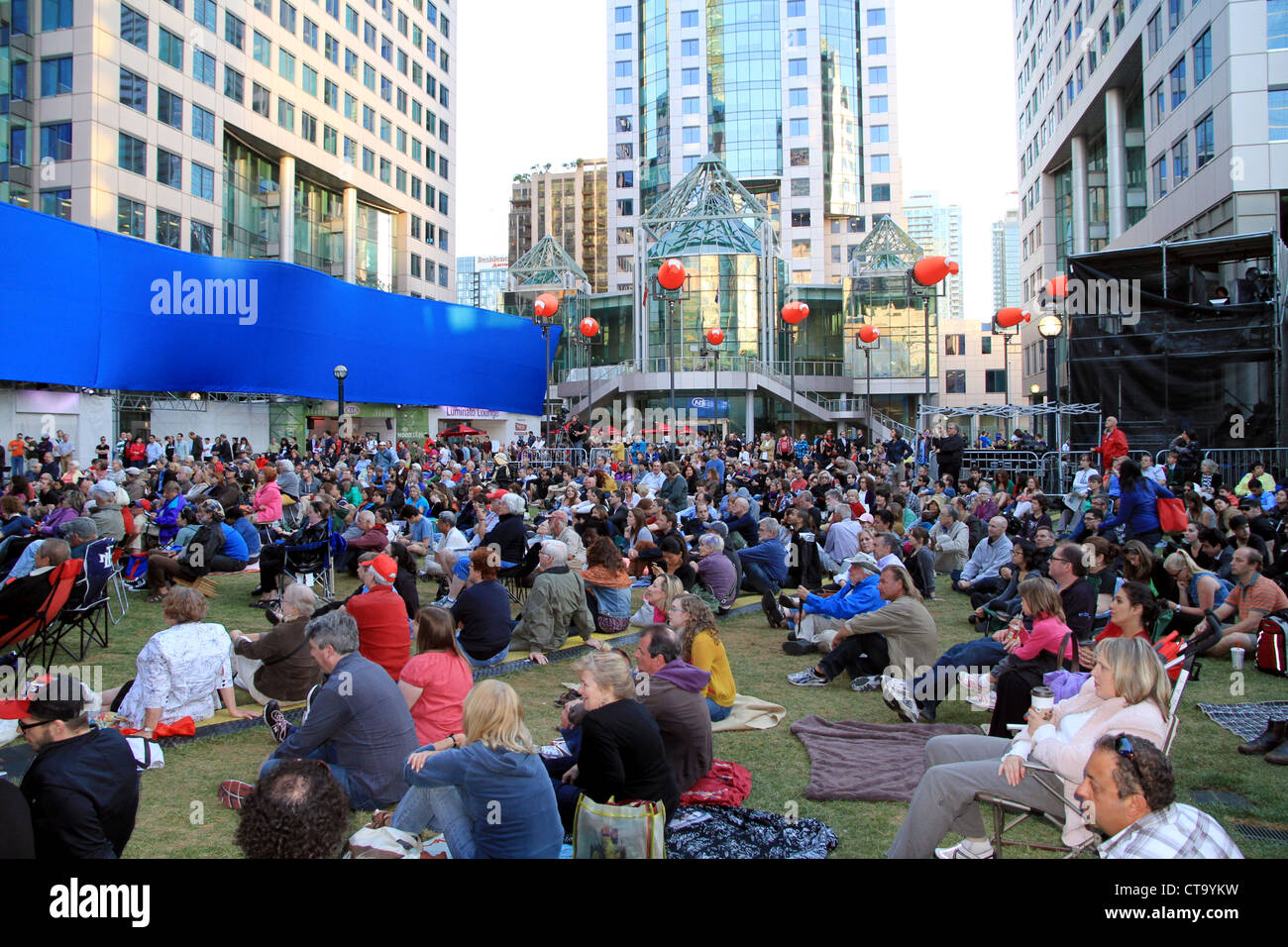 An evening concert in Downtown Toronto for the annual Luminato Festival ...