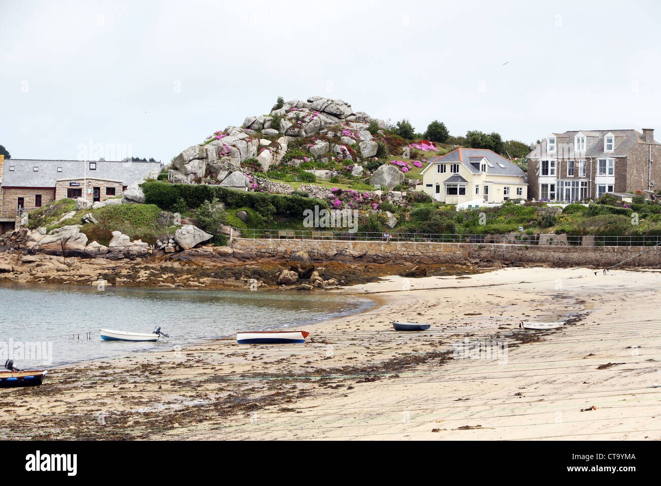 Hugh town St Mary's Scilly Isles Isles of Scilly Cornwall England UK ...