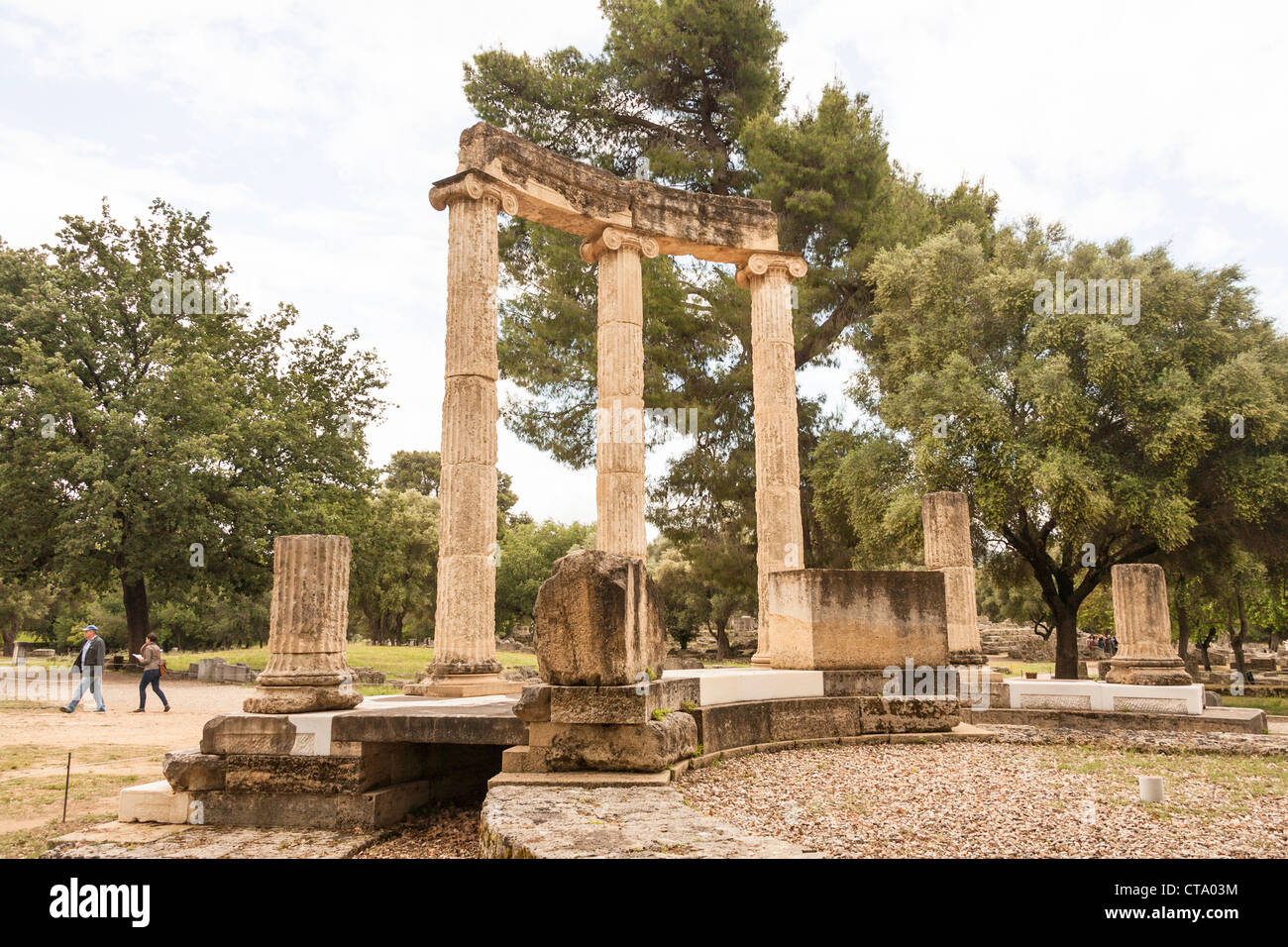 The Philippeion, Olympia, Greece Stock Photo - Alamy