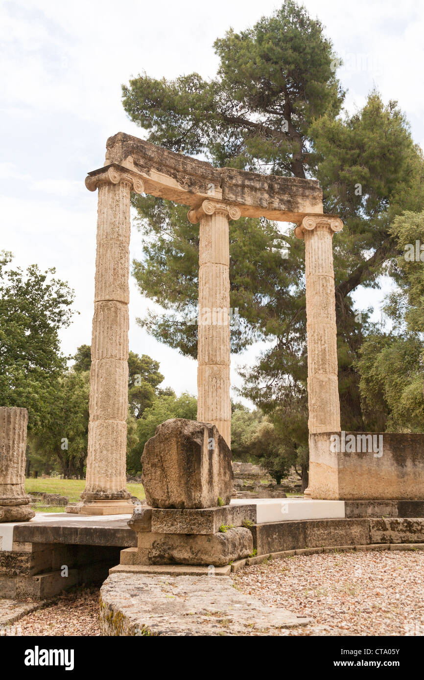 The Philippeion, Olympia, Greece Stock Photo - Alamy
