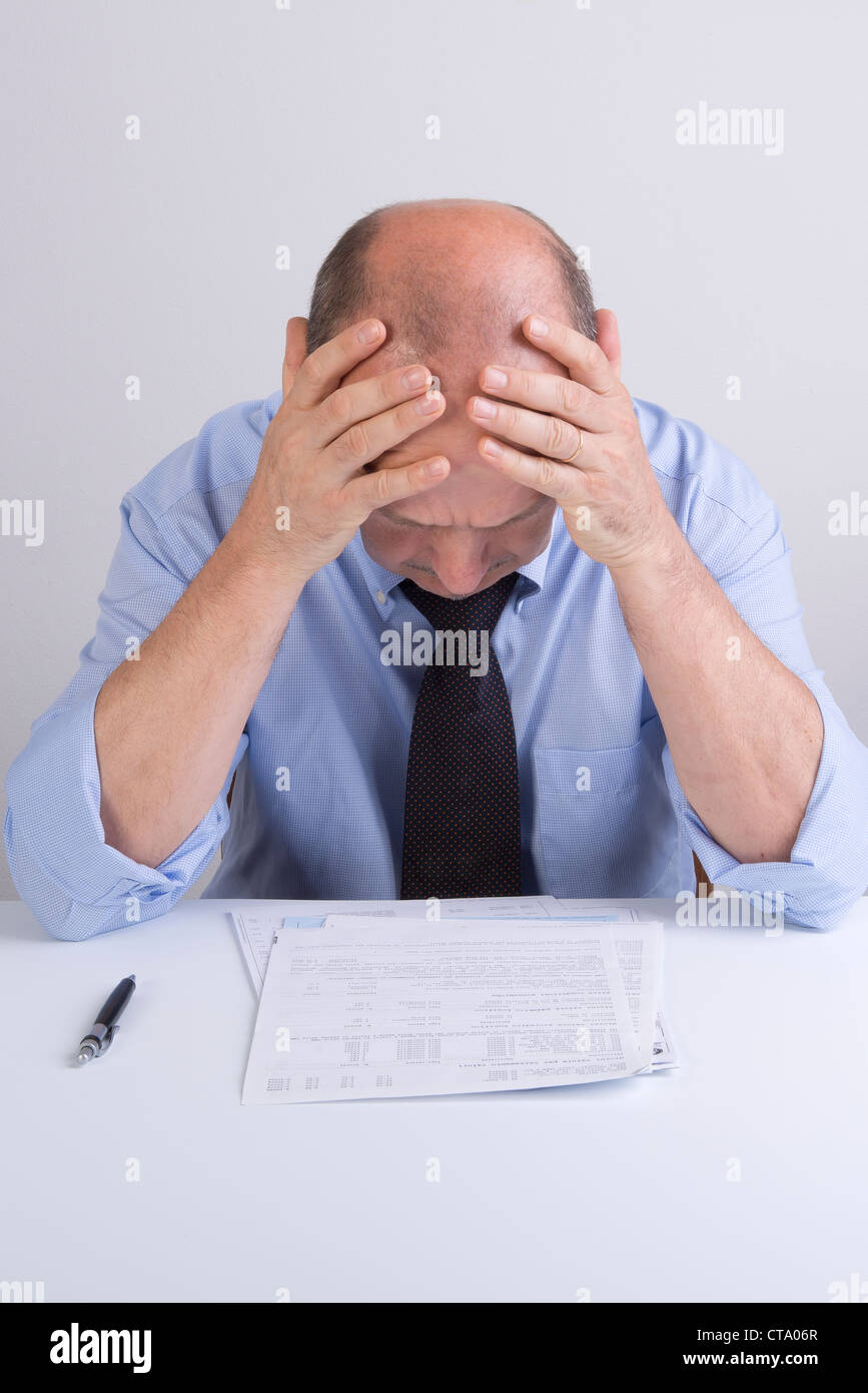 Bank manager and couple and unhappy hi-res stock photography and images ...