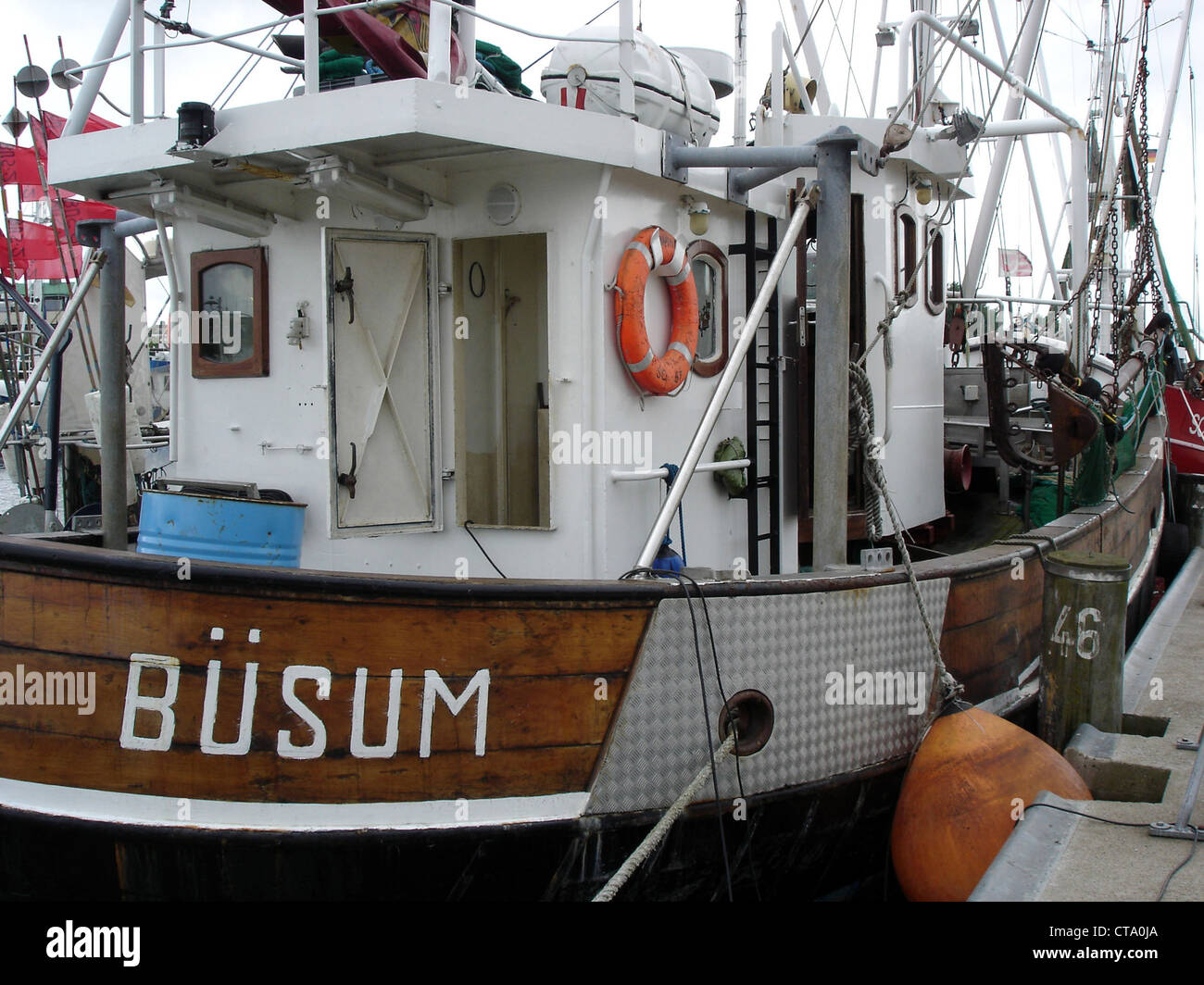 Buesum, Fishing boats in harbor Stock Photo - Alamy