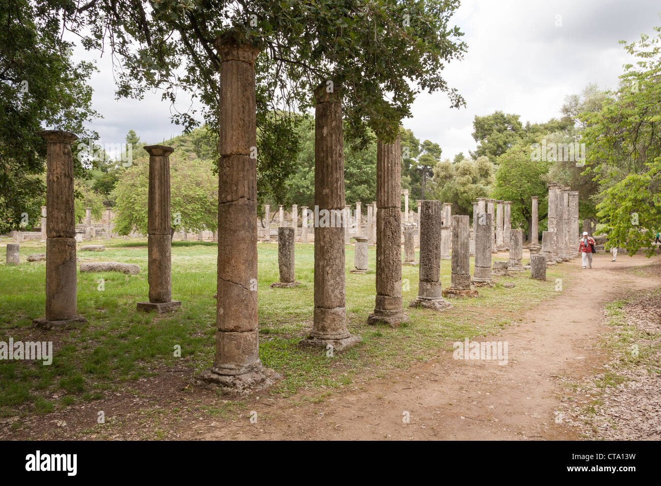 The Palaestra, Olympia, Greece Stock Photo - Alamy