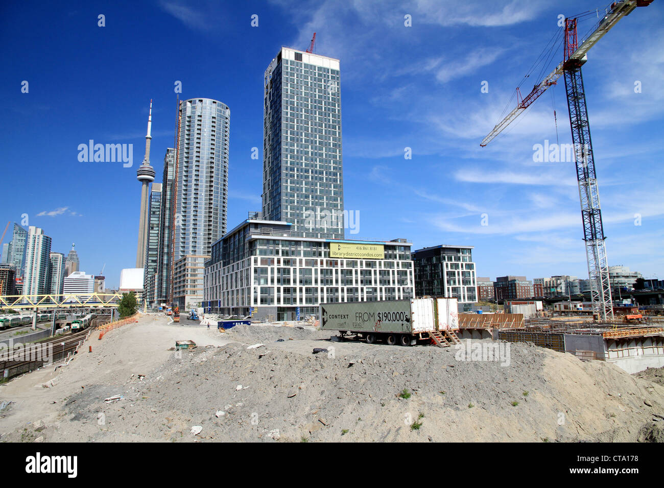 A construction site in Toronto Stock Photo - Alamy