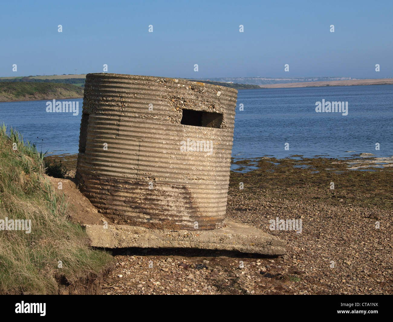 World War Two Pill Box near Chesil Beach. Dorset. UK Stock Photo - Alamy