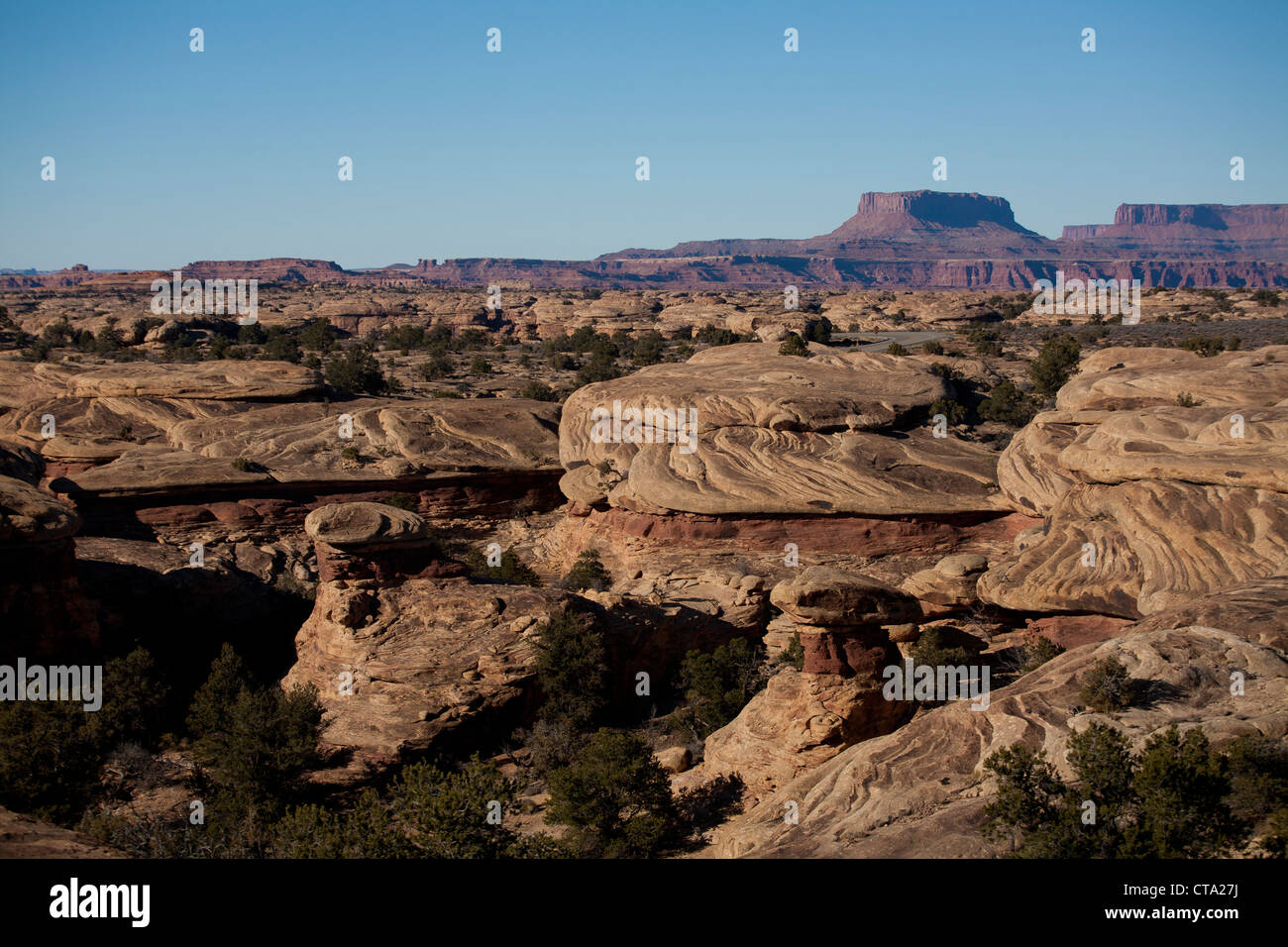 Unique rock formations, Canyon lands National Park, Utah Stock Photo ...