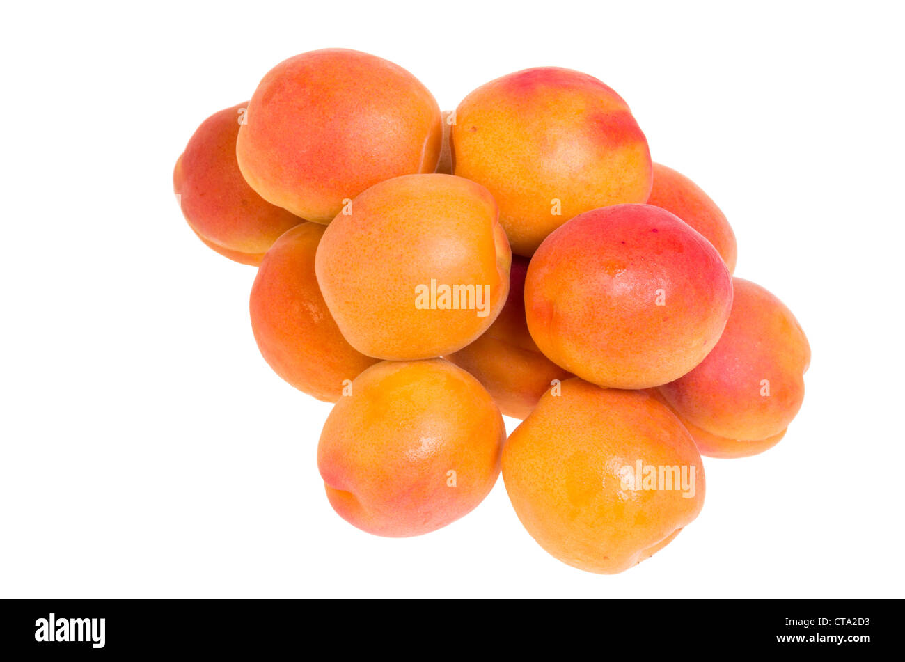 Group of fresh ripe apricots isolated on white Stock Photo - Alamy