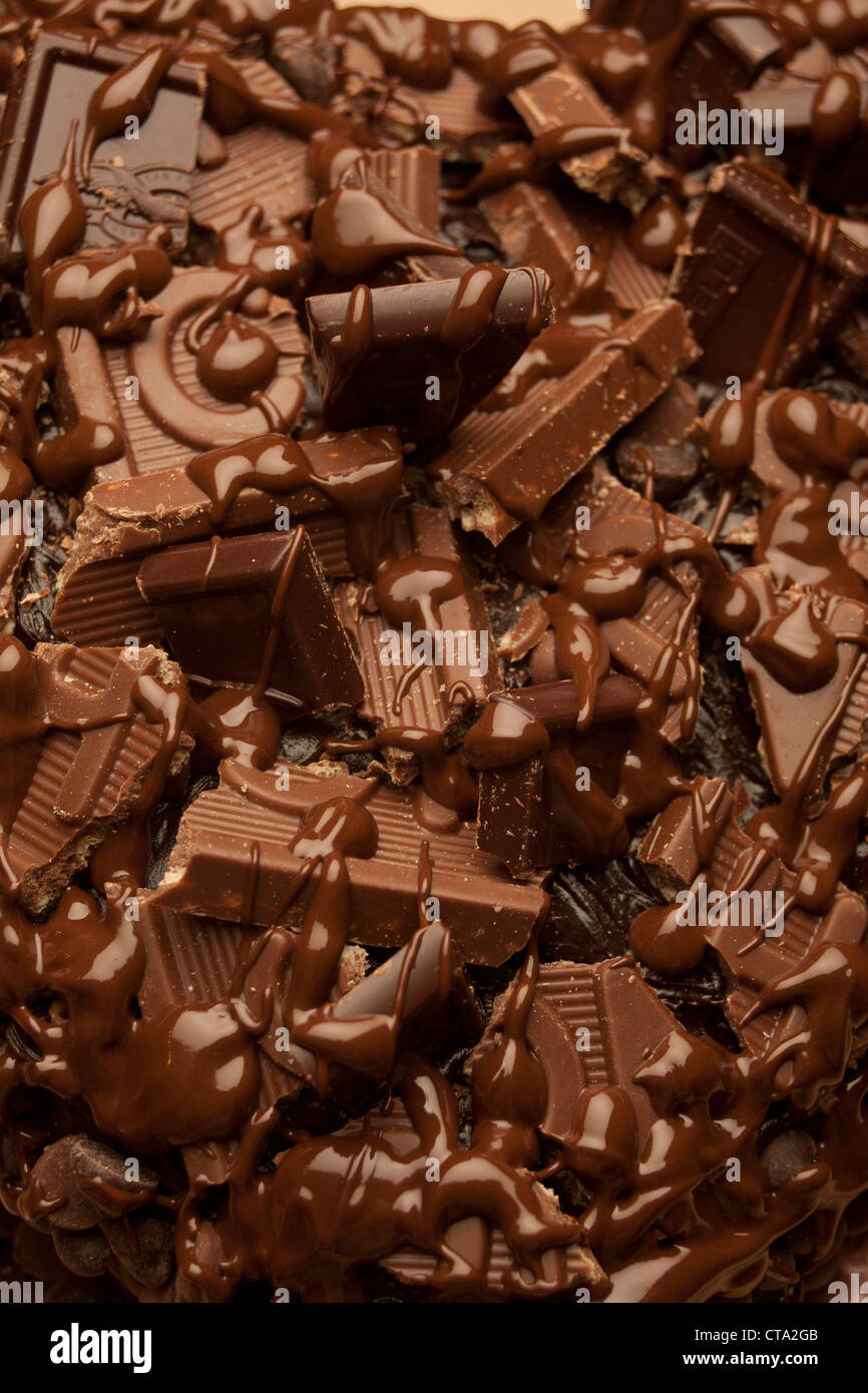 Endless chocolate cake Stock Photo - Alamy