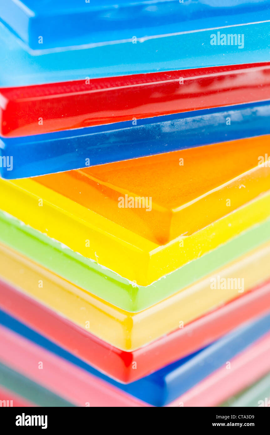 colored glass tiles Stock Photo - Alamy