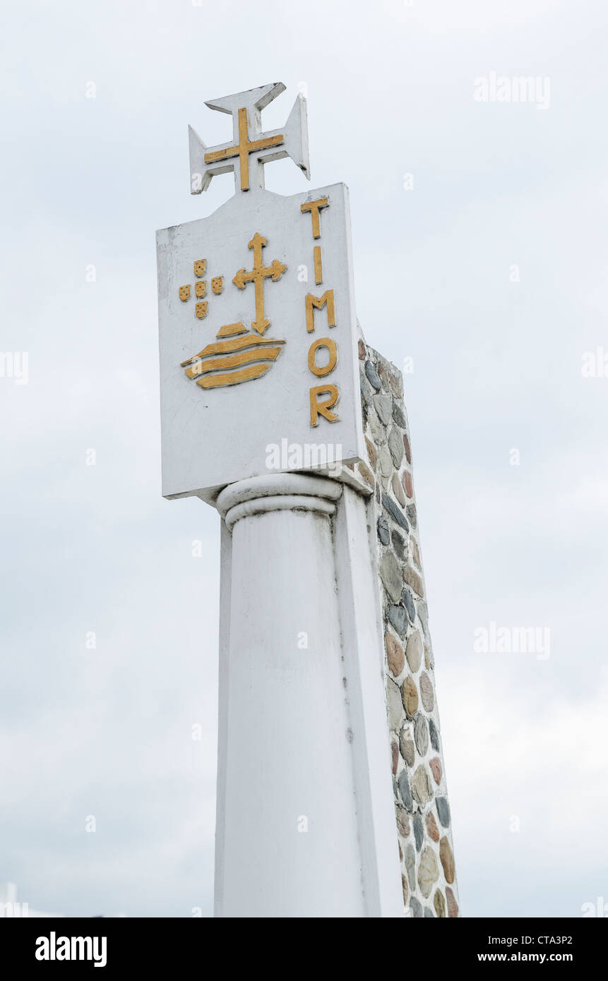 portuguese colonial sculpture in dili east timor leste Stock Photo - Alamy