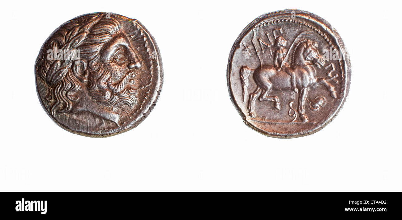 Philip II 359-336 BCE (Father of Alexander) Silver Tetradrachm 14.3 gr ...