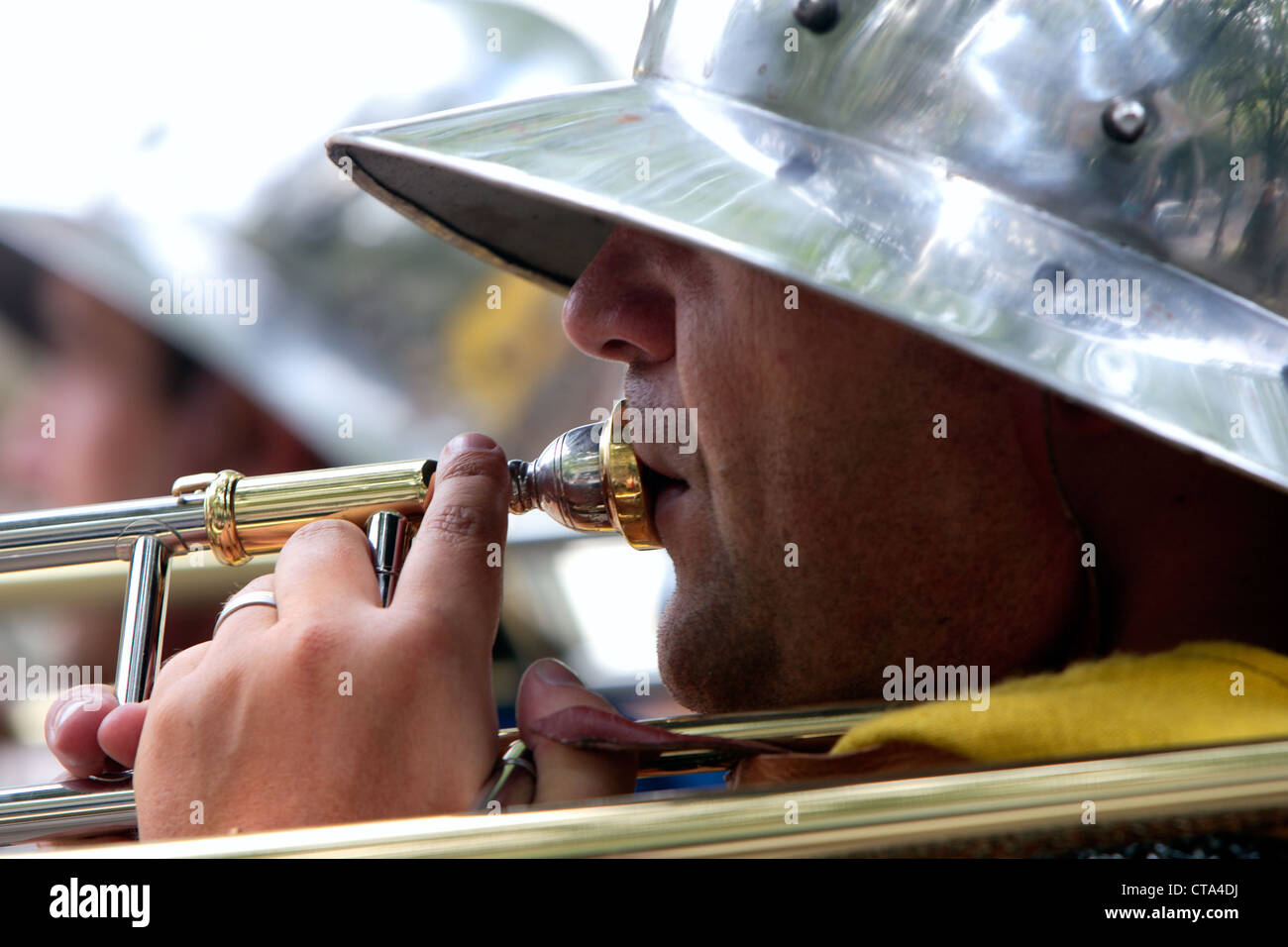Trombone player hi-res stock photography and images - Alamy