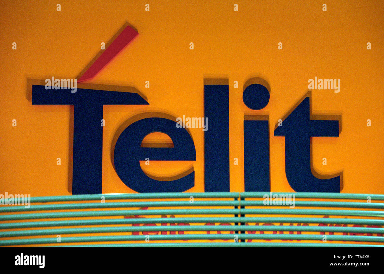 Hannover, CeBIT 2005, the telecommunications manufacturer logo TELIT ...