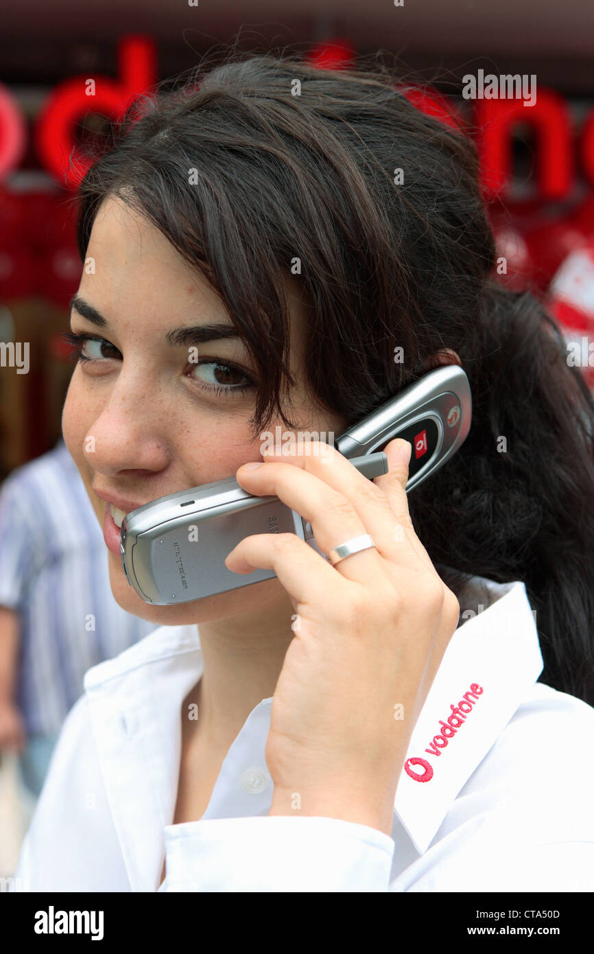 Vodafone mobile phone hi-res stock photography and images - Alamy