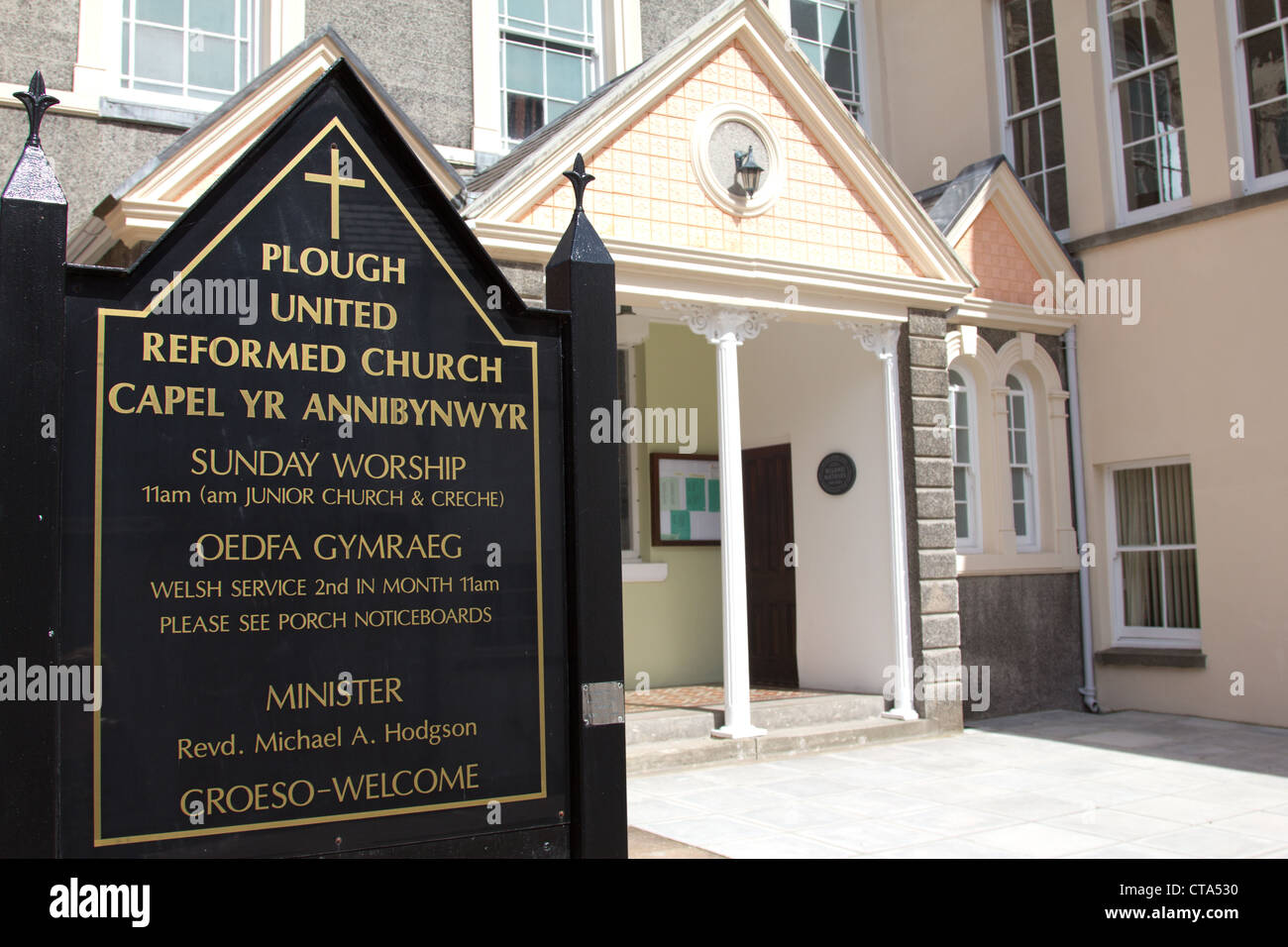 Plough United Reformed Church, Brecon. Capel yr Annibynwyr Stock Photo ...