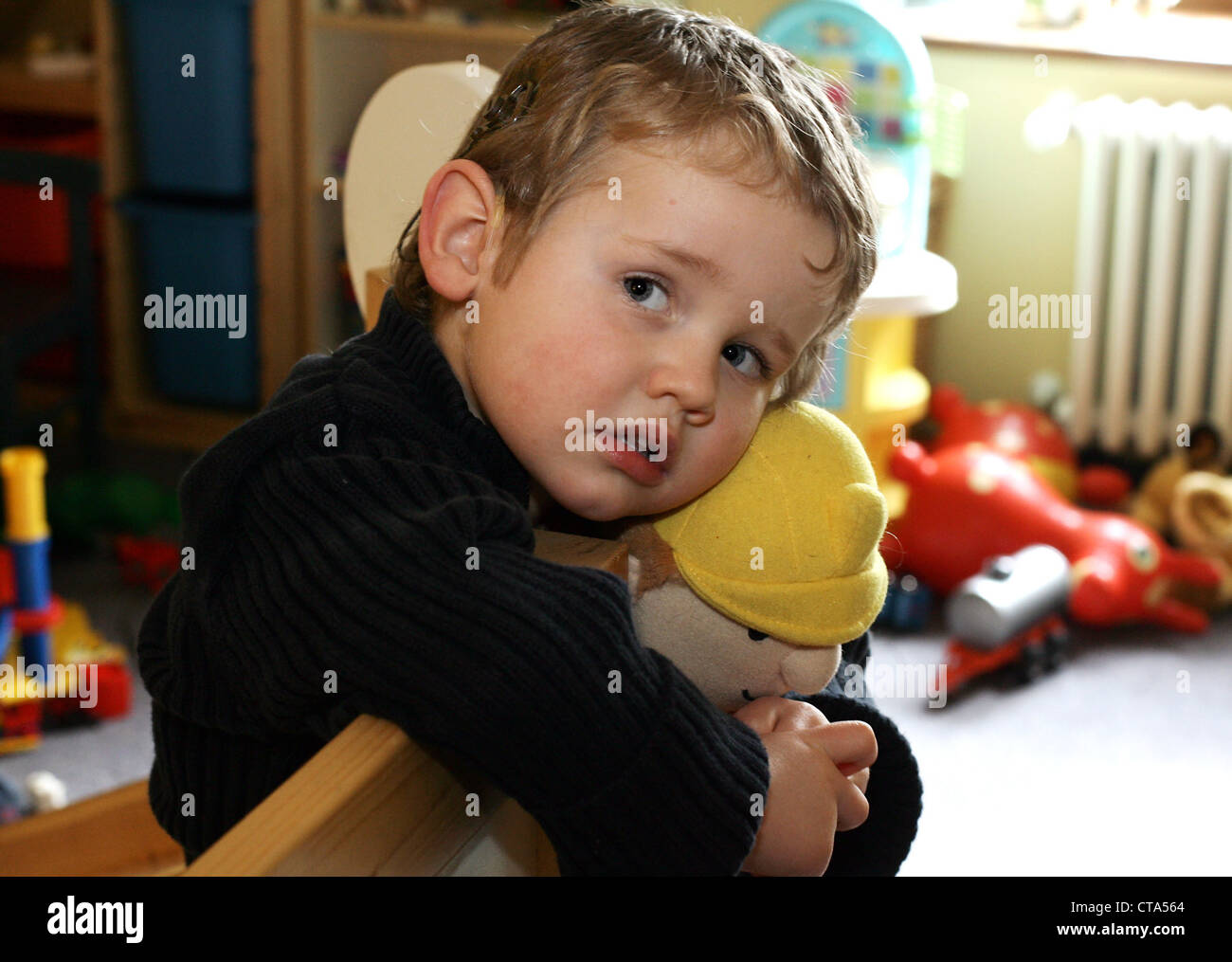 Deaf since birth boy can hear through Chochlear implant Stock Photo - Alamy