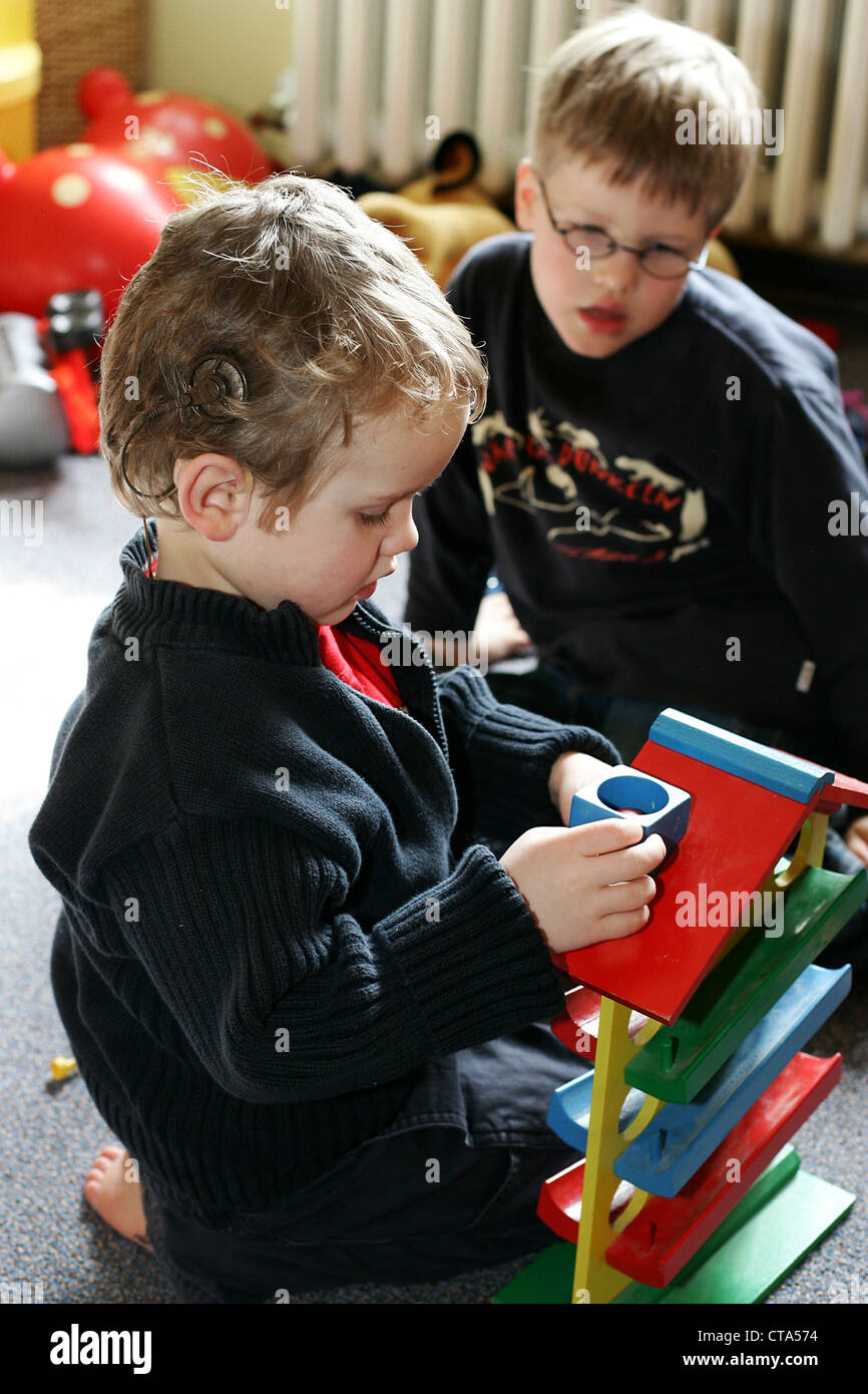 Deaf since birth boy can hear through Chochlear implant Stock Photo - Alamy
