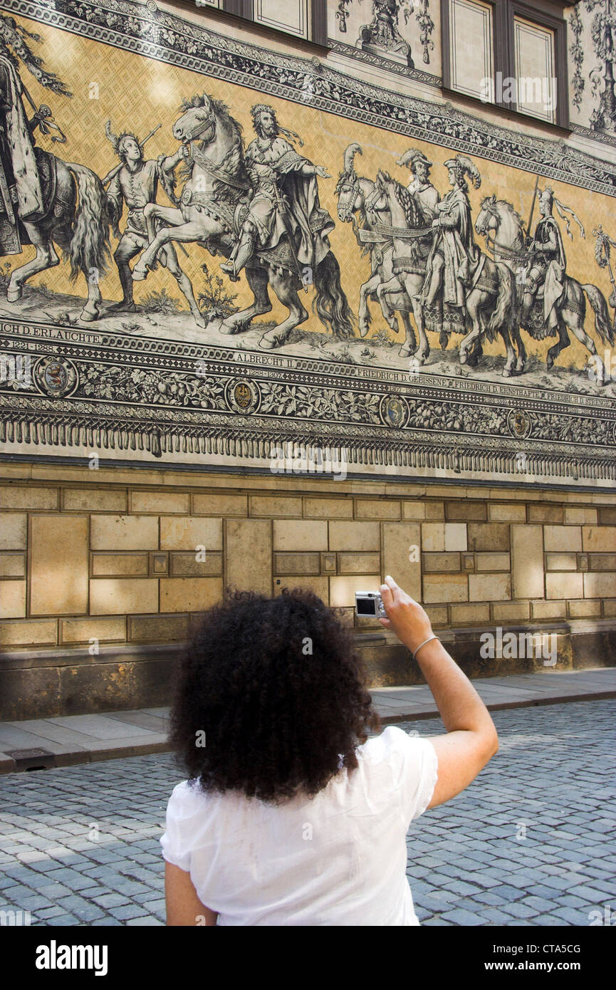 Dresden, on the long path of the Princes Stallhofs Stock Photo - Alamy