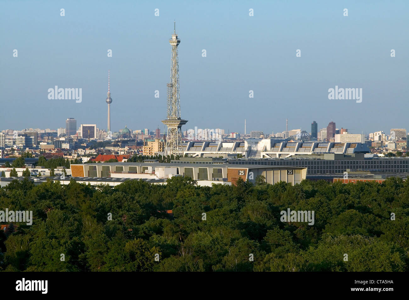 Berlin, View from Teufelsberg in Charlottenburg Stock Photo - Alamy