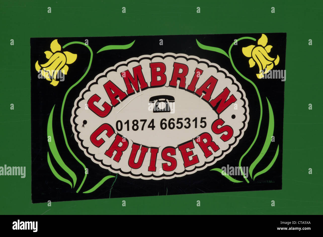 Cambrian Cruisers canal boat logo Stock Photo - Alamy