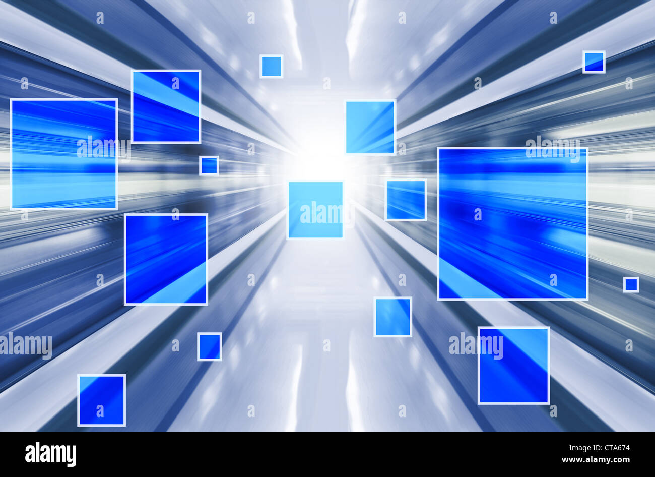 Technology background with transparent geometric shapes. Digital ...