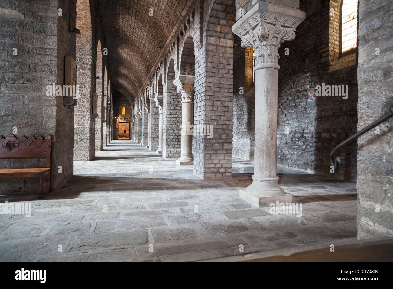 ripoll,catalonia,spain.monastery indoor view Stock Photo - Alamy