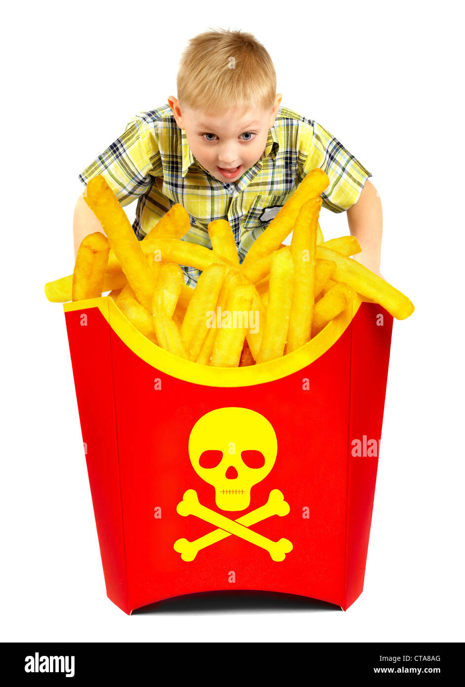child and fast food Stock Photo - Alamy