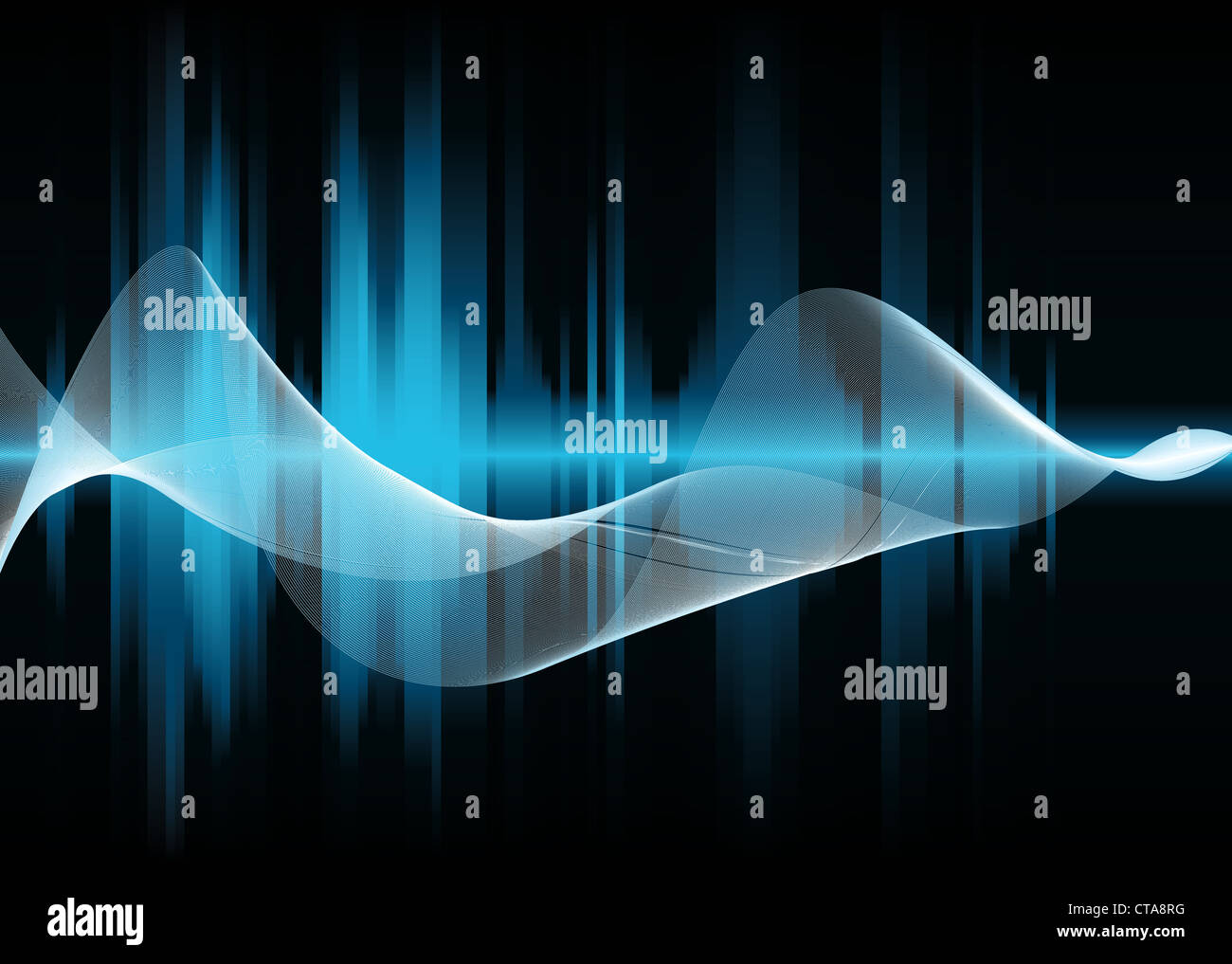 Vector waveform equalizer Stock Photo - Alamy