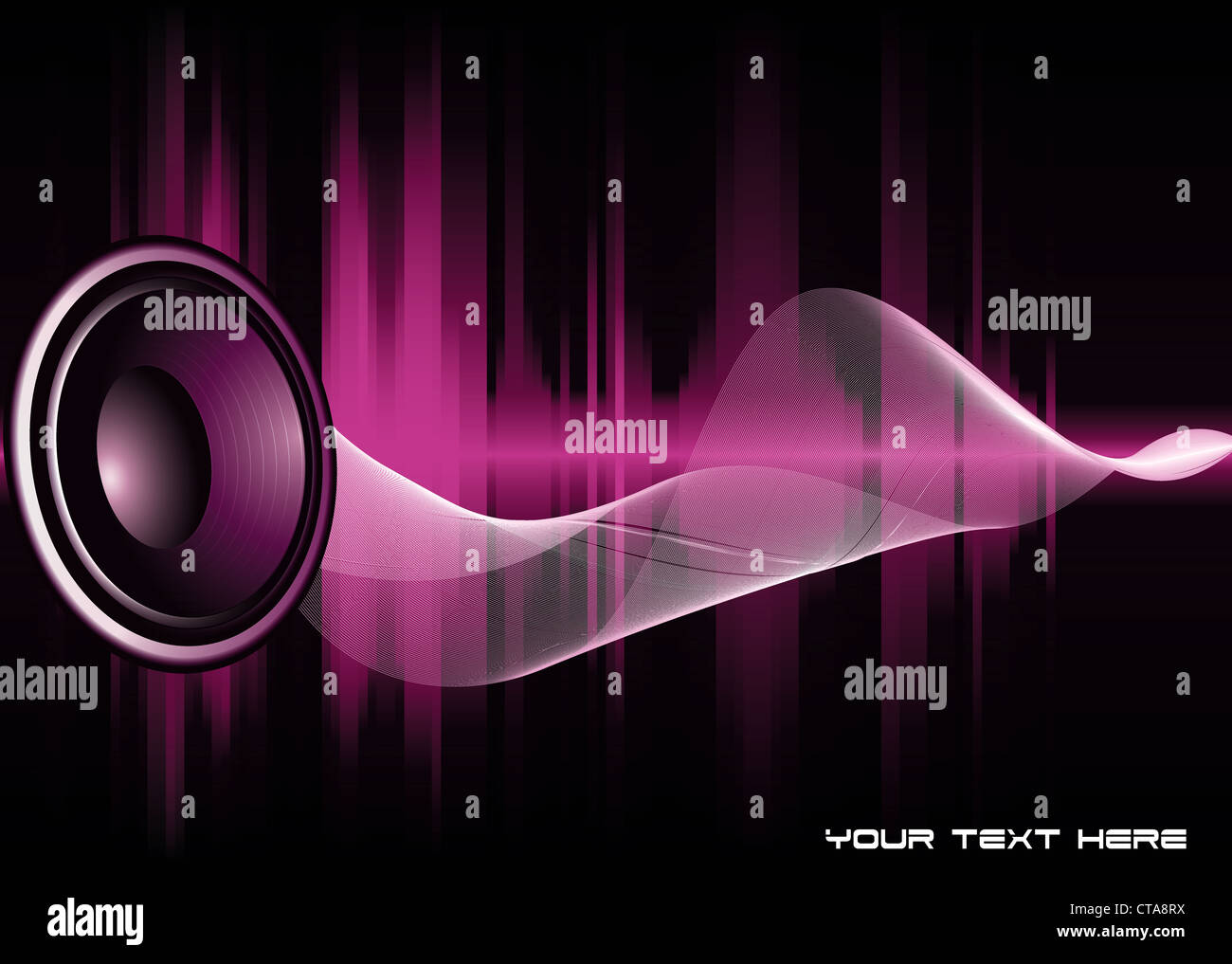 vector waveform equalizer with speaker Stock Photo - Alamy