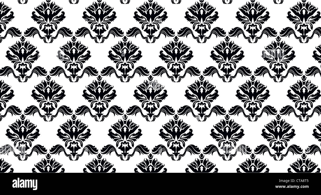 damask web banner vector illustraton Stock Photo - Alamy