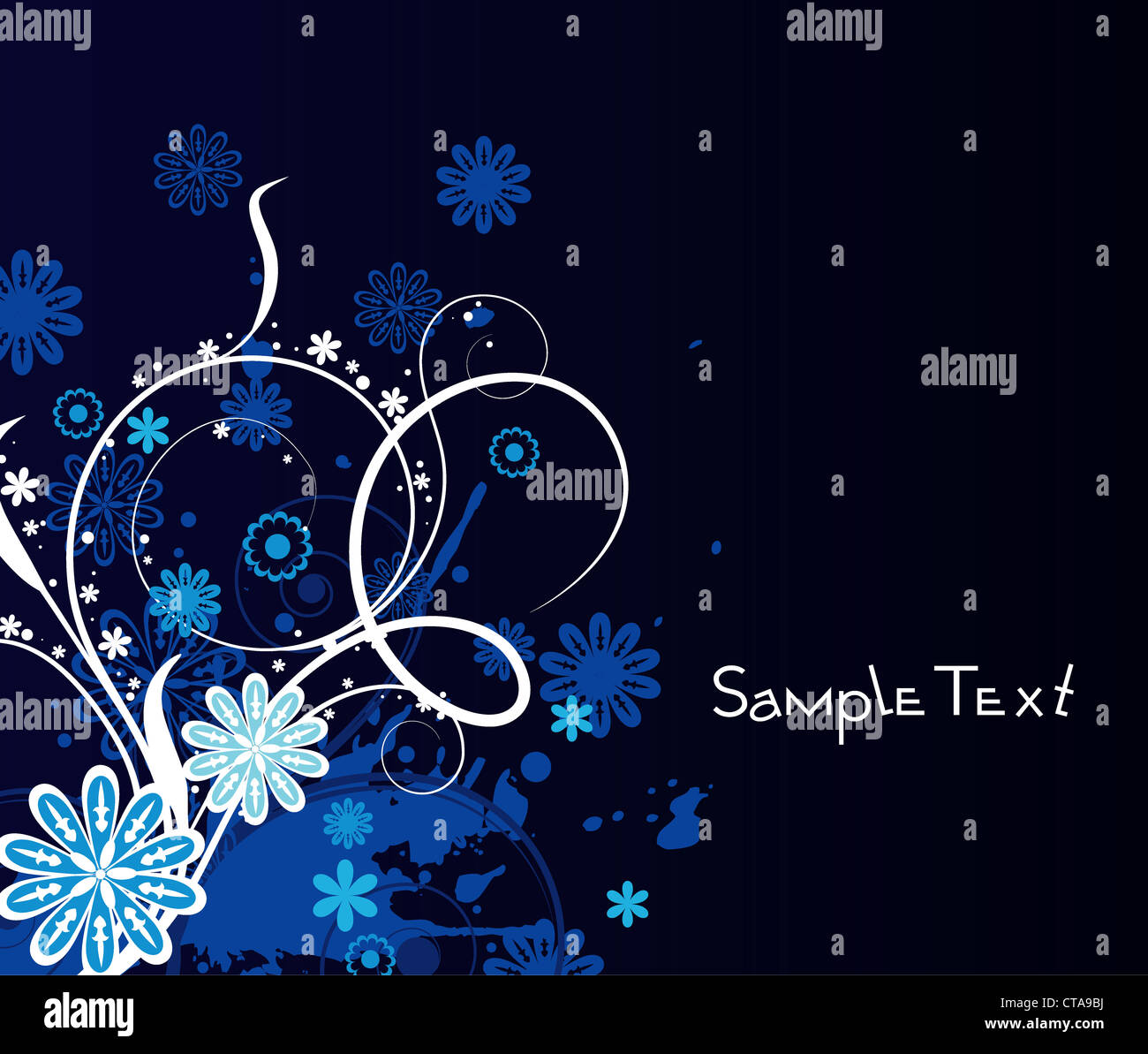 abstract floral background vector illustration Stock Photo - Alamy