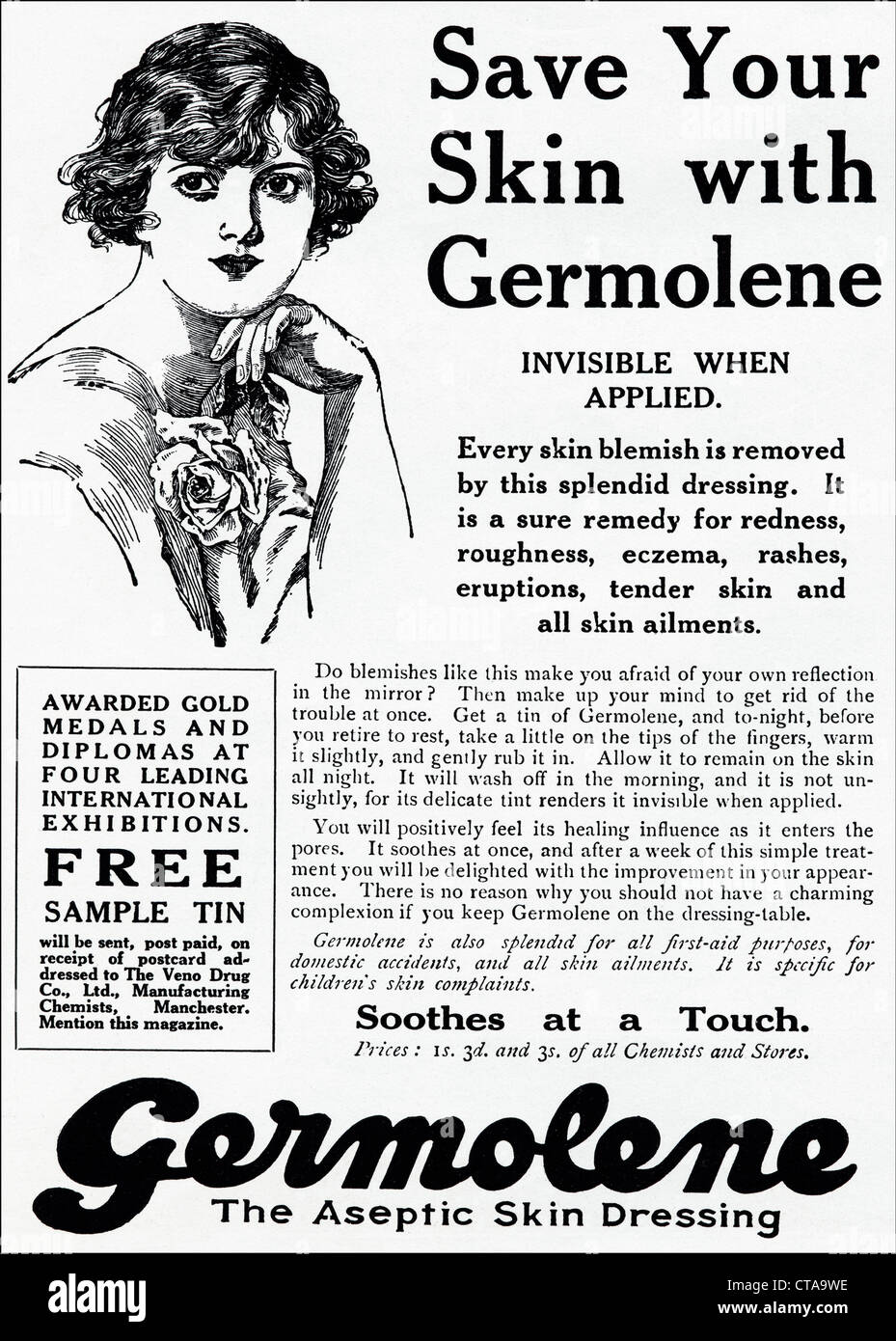 Vintage adverts from 1920s hi-res stock photography and images - Alamy