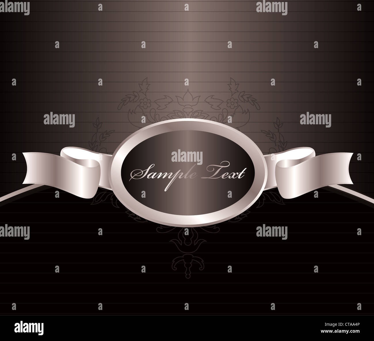 vector vintage background with label Stock Photo - Alamy