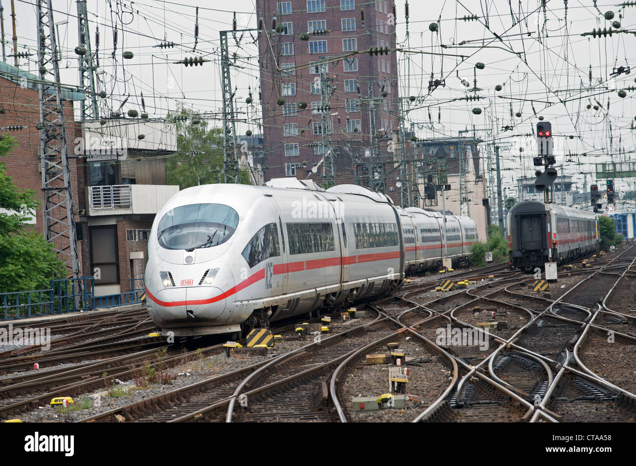 German Railways ICE-3 high speed express train Cologne Germany Stock ...
