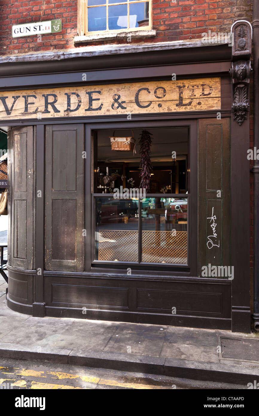 Traditional Shop Front in Spitalfields, London Stock Photo - Alamy