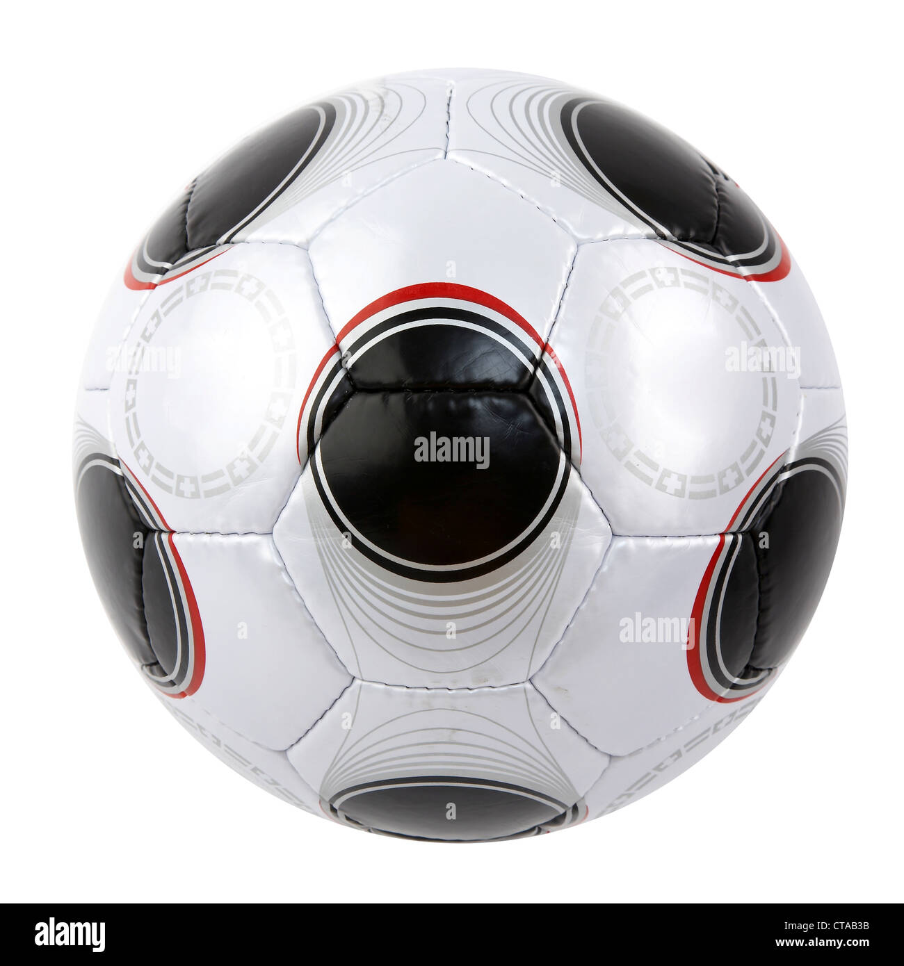 Football on a white background Stock Photo - Alamy