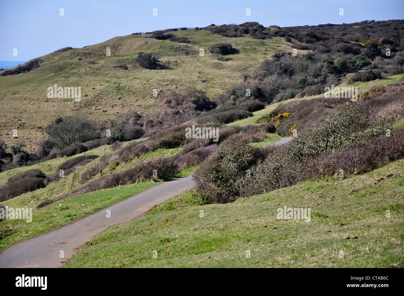 A view of Durlston Country Park Dorset UK Stock Photo - Alamy